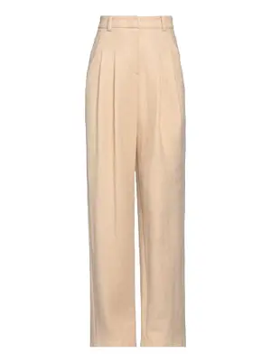 THE FRANKIE SHOP THE FRANKIE SHOP Flannel Straight-Leg Pants Beige