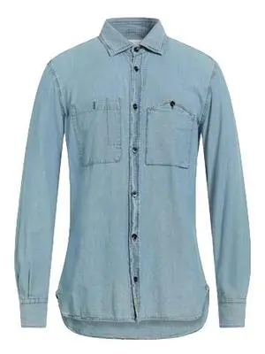 GLANSHIRT Denim Shirt Size Cotton - Blue