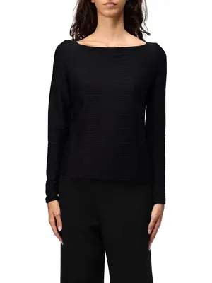 Emporio Armani Textured Top - Black