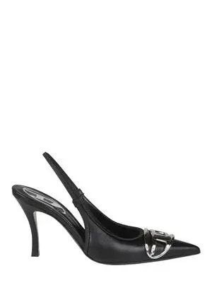 DIESEL® Slingback Pumps With Embellishment - Black