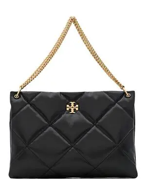 Tory Burch Quilted Shoulder Bag With Chain Strap - Black