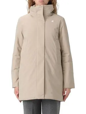 K-WAY K-WAY Marla Padded Nylon Windbreaker Jacket Beige