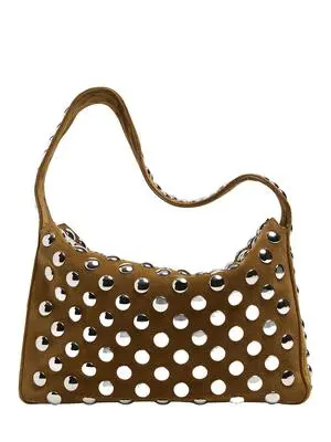 Khaite Khaite Elena Studded Shoulder Bag Brown