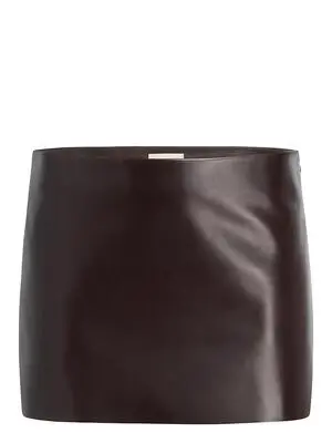 Khaite Jett Striped Miniskirt - Mud