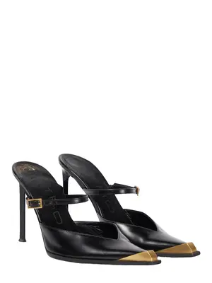 Etro Leather Mules - Black