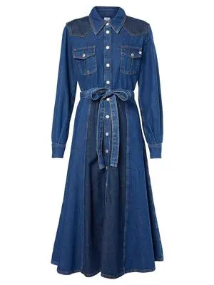 Ag Marseille Denim Shirt Dress - Blue