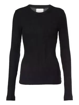 Citizens Of Humanity Bina Ribbed Knit Top - Black