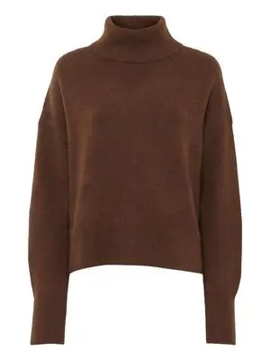 JOSEPH Cashmere-blend Turtleneck Sweater - Brown