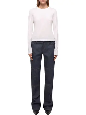 Helmut Lang Helmut Lang Slim Long-Sleeve Tee White