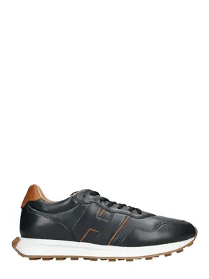 Hogan Leather H641 Allacciato Sneakers Navy