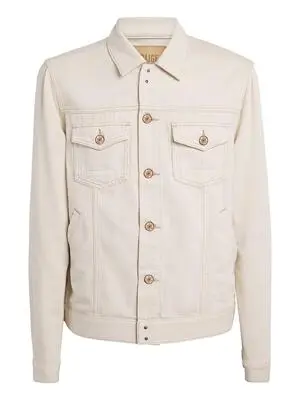 Paige Scout Denim Jacket Beige