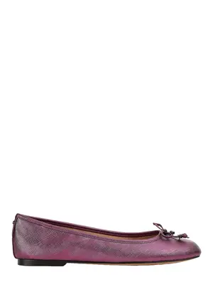 Sam Edelman Felicia Metallic Textured Ballet Flats - Dark Purple