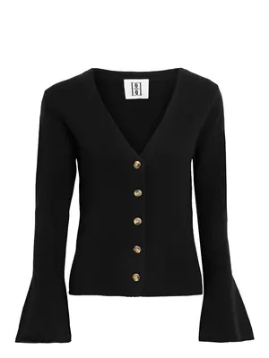 BY MALENE BIRGER Cirane Wool Cardigan - Black