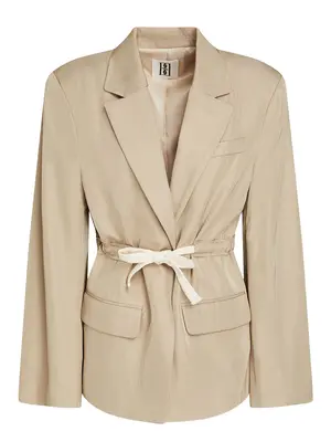 BY MALENE BIRGER Biento Satin-twill Blazer - Beige