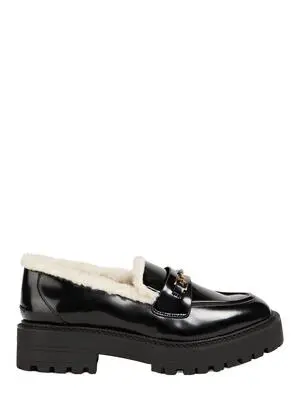 Sam Edelman Laurs Glossed Loafers - Black