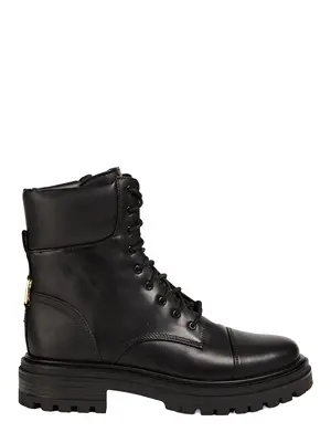 SAM EDELMAN Sam Edelman Aleia Leather Combat Boots