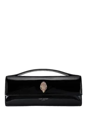 Kurt Geiger Bond Long Top Handle Clutch - Black