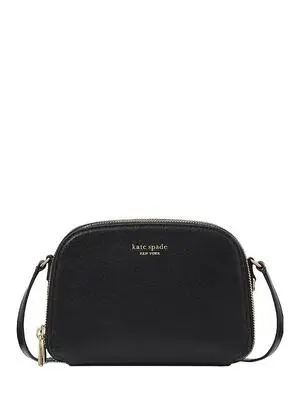 Kate Spade New York Saffiano Leather Crossbody Bag - Black