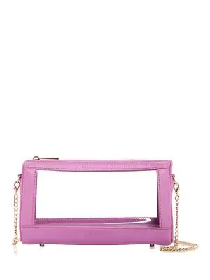 F & W STYLE F & W Style Clear Clutch Pink
