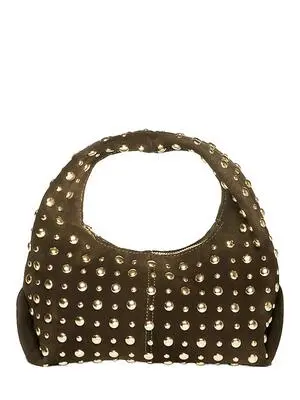 Aqua Suede Hobo Bag Olive