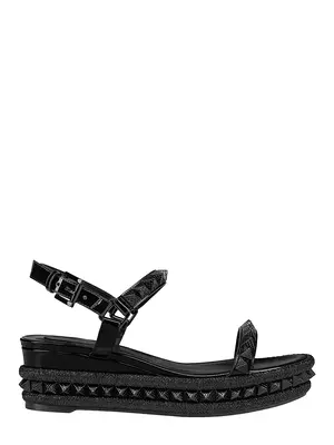 CHRISTIAN LOUBOUTIN Pyraclou Wedges - Black