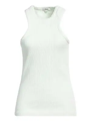 AGOLDE Ribbed Organic Cotton Elastane Tank Top - Green
