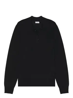 Burberry Uniform Longsleeve Polo - Black