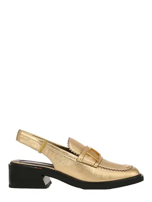 Franco Sarto Gianna Slingback Loafers - Gold