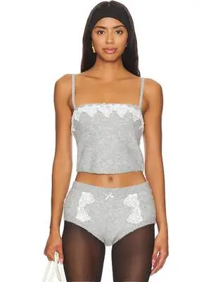 For Love & Lemons Arinah Knit Tank - Grey