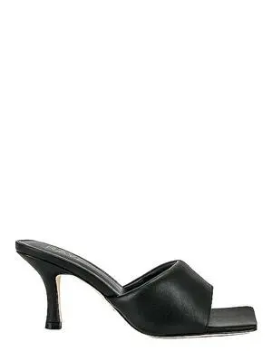Raye Abie Square Toe Spool Heel Mules - Black