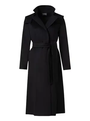 Akris Storm System Cashmere Tailored Coat - Black