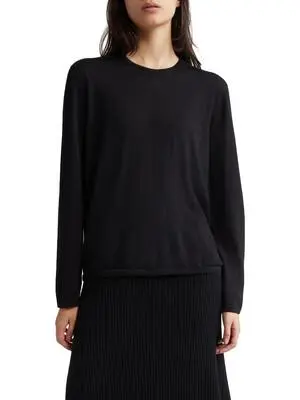 Johnstons Of Elgin Cashmere Crewneck Sweater - Black