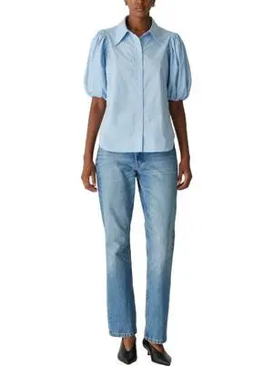 REBECCA TAYLOR Rebecca Taylor Puff Sleeve Button-Down Shirt