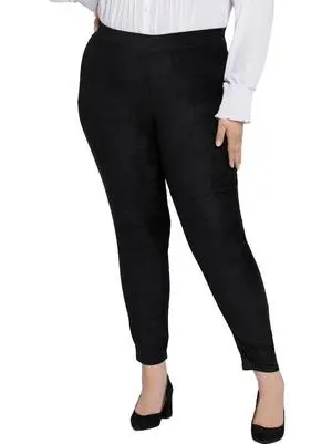 NYDJ Suede Leggings Black