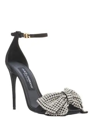 DOLCE & GABBANA Dolce&Gabbana Keira Crystal Embellished Bow Sandals