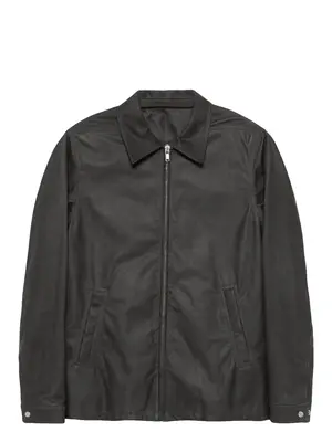 Rick Owens Brad Leather Jacket - Grey