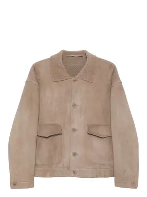 SALVATORE SANTORO Suede Jacket - Brown