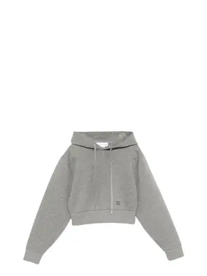 Victoria Beckham Cropped Hoodie - Grey