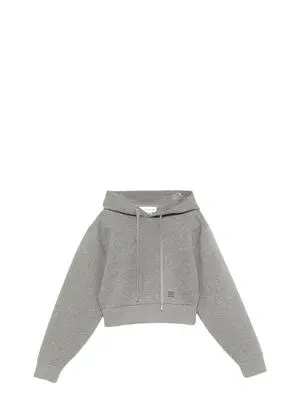 Victoria Beckham Cropped Hoodie - Grey