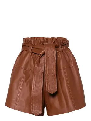 ZIMMERMANN ZIMMERMANN Harmony Leather Shorts