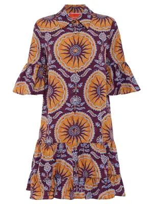 LA DOUBLEJ Chorux Printed Mini Dress