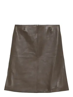 TOTÊME TOTEME Leather Midi Skirt