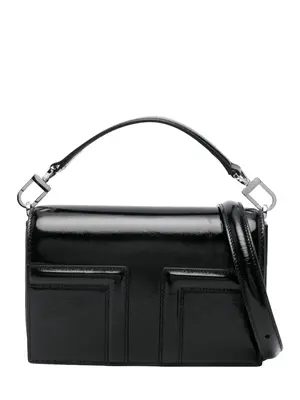TOTEME T-flap Naplack-leather Mini Bag - Black