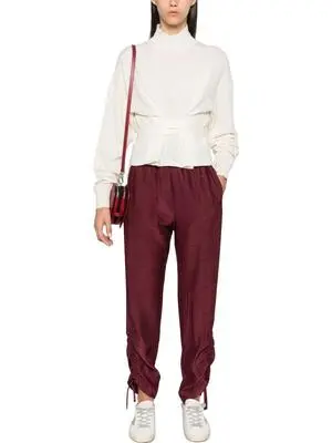 Iceberg Tie-waist Virgin Wool Sweater - White