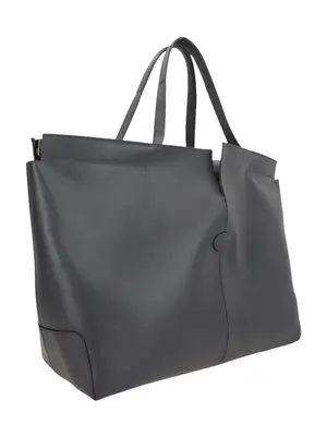 TOD'S Leather Tote Bag Graphite