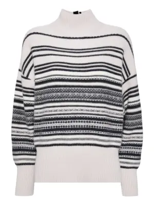 N.PEAL N.Peal Striped Cashmere Jumper