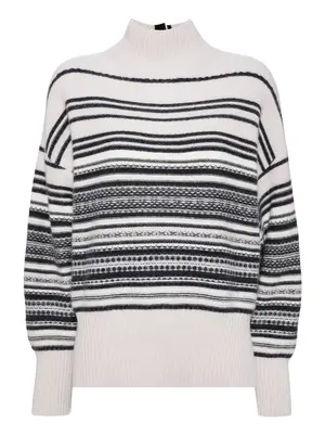 N.PEAL N.Peal Striped Cashmere Jumper