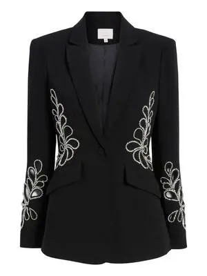 CINQ À SEPT Cinq A Sept Cheyenne Embellished Blazer