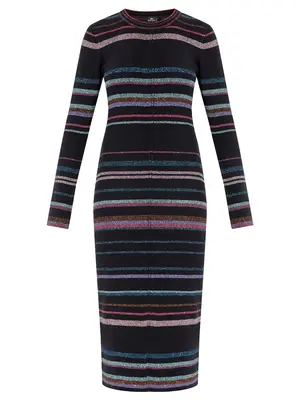 PAUL SMITH PS Paul Smith Striped Midi Dress