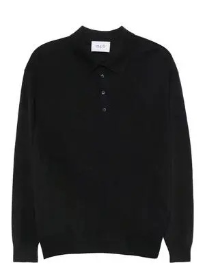 D4.0 Fine-knit Polo Shirt Black